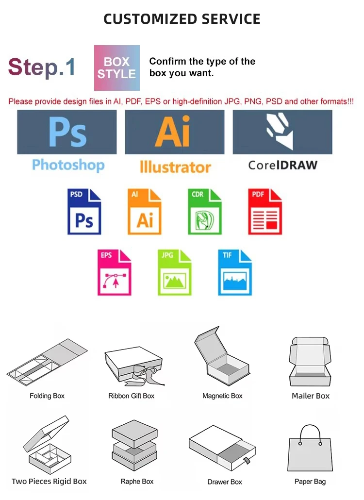 Luxury Custom Logo White Black Magnetic Cardboard Boxes Gift Packaging ...