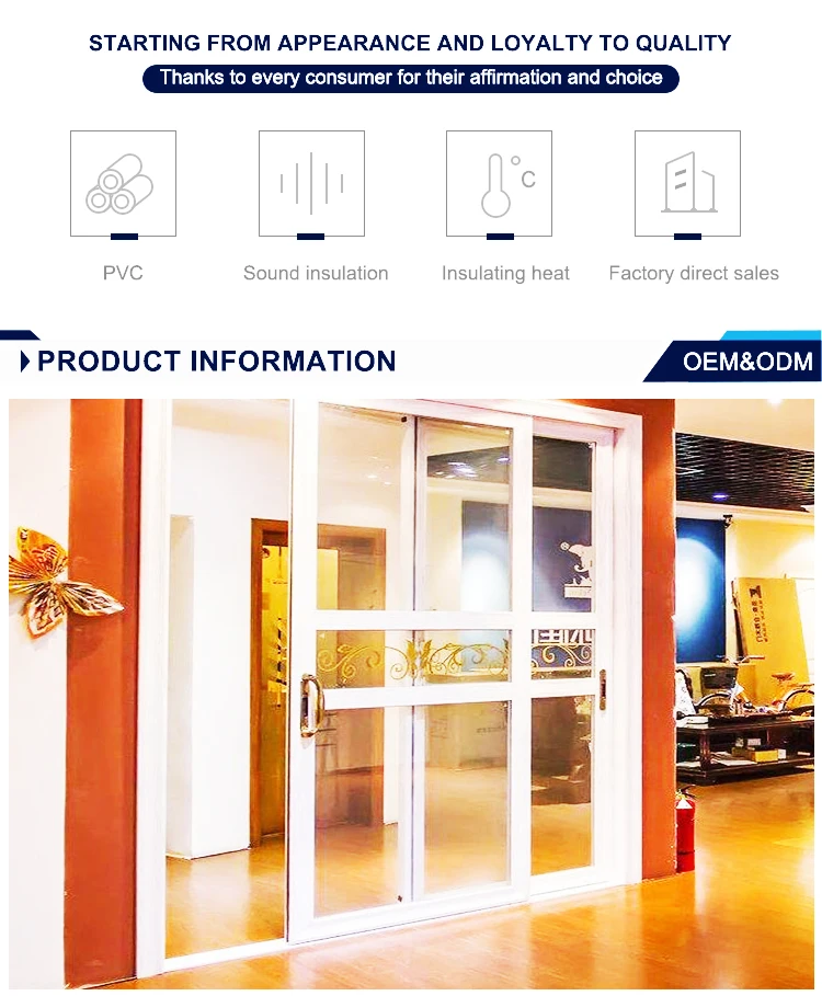 Commercial Store Clear Polycarbonate Sliding Door Durable Pvc Sliding ...