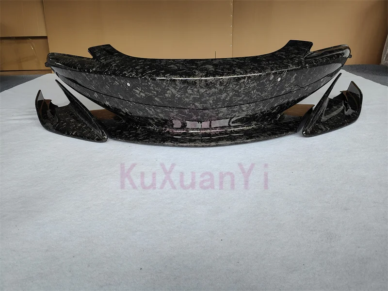 KUXUANYI Forged Grain Dry Carbon Fiber 600LT Style Bumper
