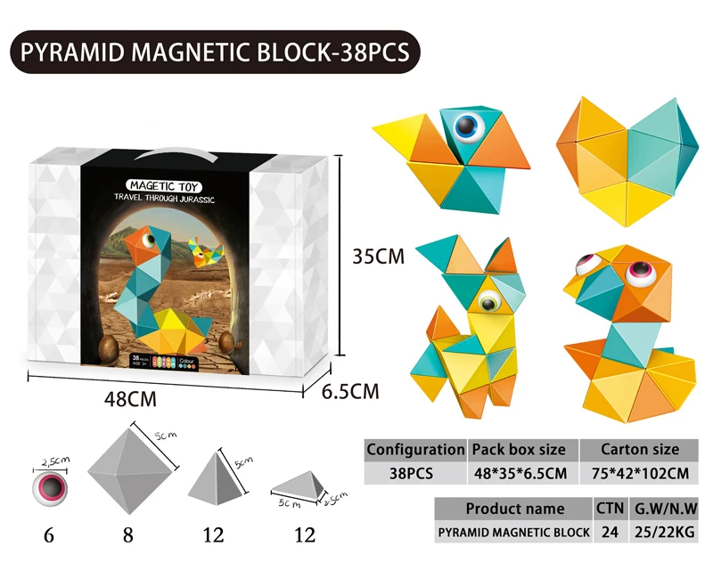 Creative Funny Cartoon Animals Building Blocks 38pcs Colorful 3d ...