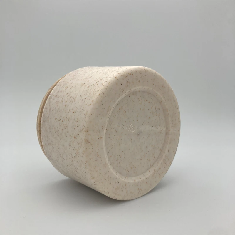 Custom Biodegradable 50ml 100ml 250ml 500ml Cosmetic Container Wheat ...