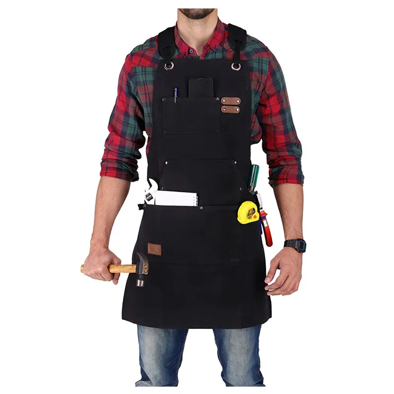 Custom Waxed Canvas Heavy Duty Work Apron With Pockets-deluxe Edition ...