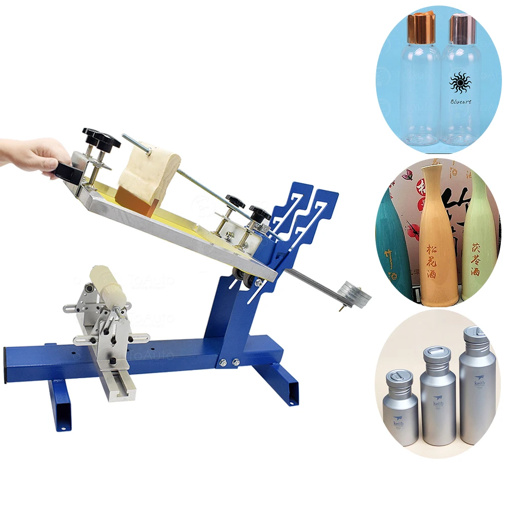 Manual Cylindrical Screen Printing Machine for Cups, Mugs, and Bottles ...