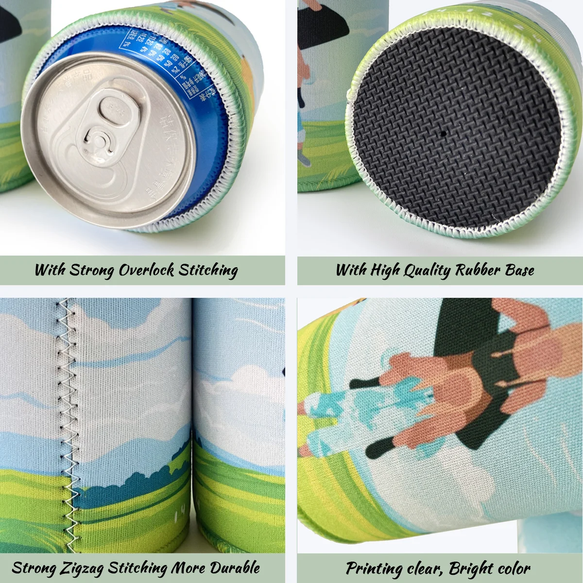 3mm 5mm Neoprene Sublimation Tube Drink Stubby Holder