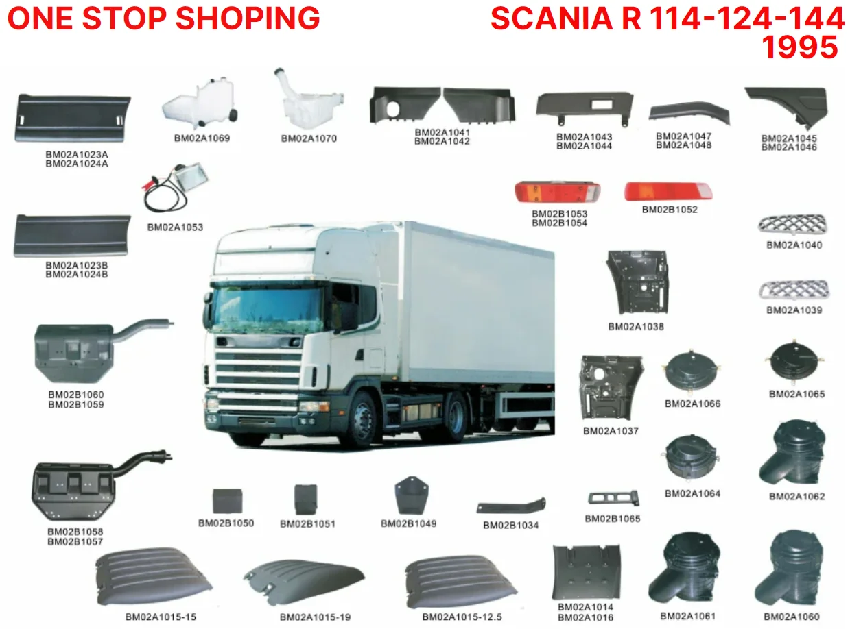 Truck Spare Parts For Scania 112 113 114 124 144 P G R T Serices 5000 ...