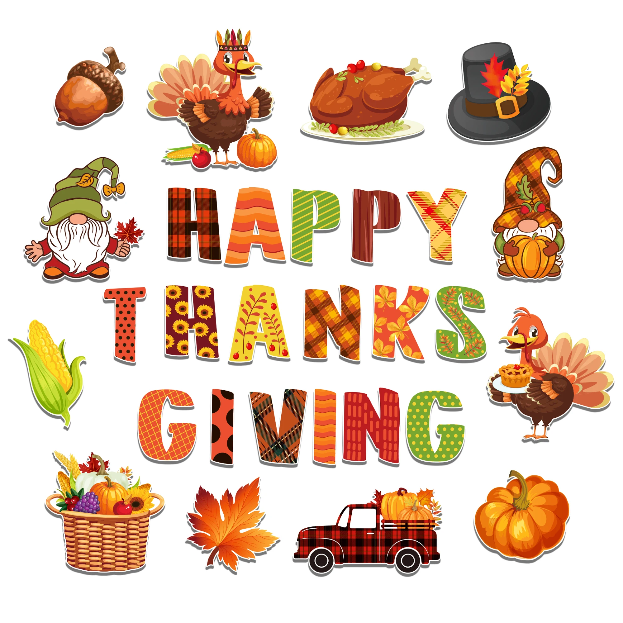 Thanksgiving Decoration Cutouts