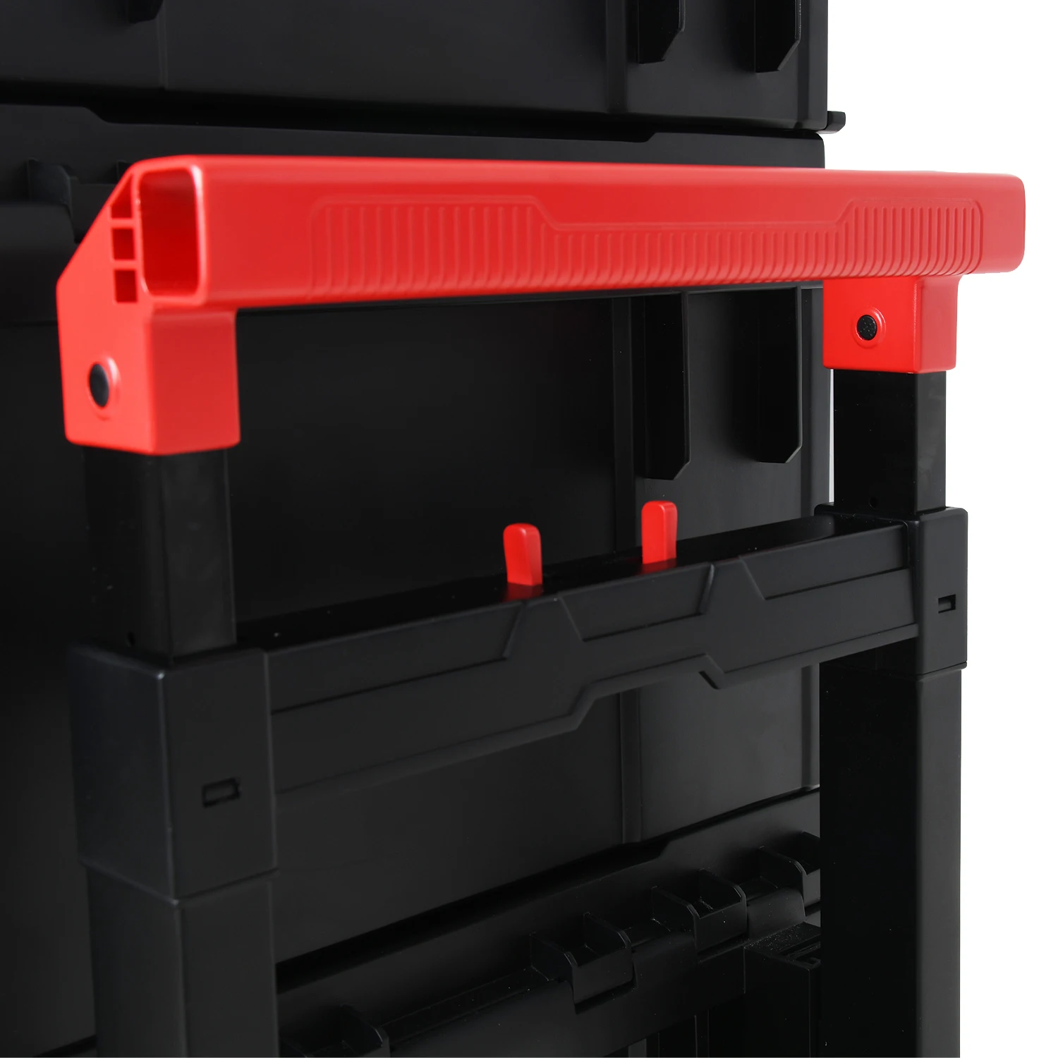 Vertak Hand Trolley Stackable Tool Box Set Iron And Pp Plastic Mobile ...