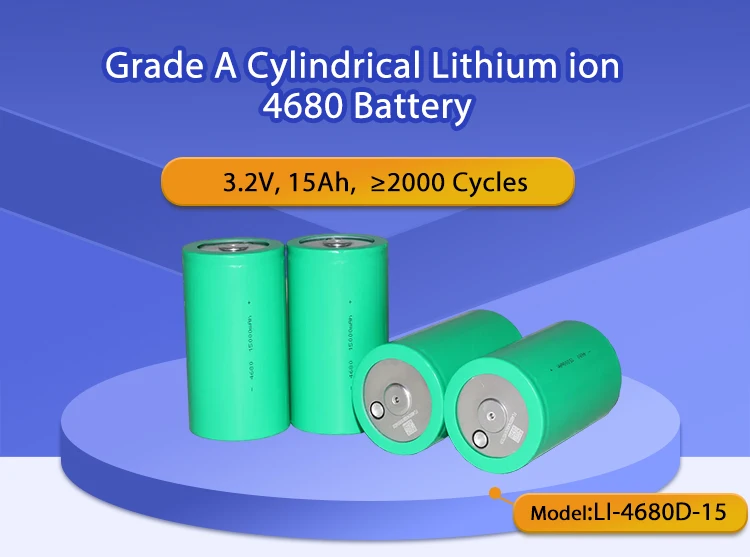 Byd Baru Baterai 4680 Sel 3.2v 15ah 15000mah Silinder Lifepo4 Baterai Lfp Untuk Ev Fc4680p - Buy ...