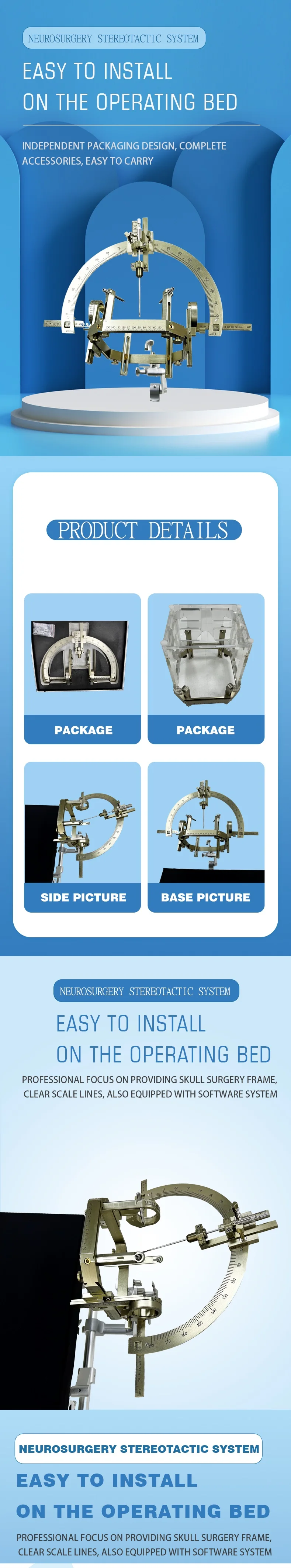 Brain Surgery Surgical Instruments Neurosurgery Brain Stereotaxic Head ...