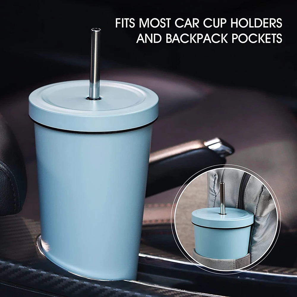 Stainless Steel Tumbler with Lid - Eco-Friendly & Durable