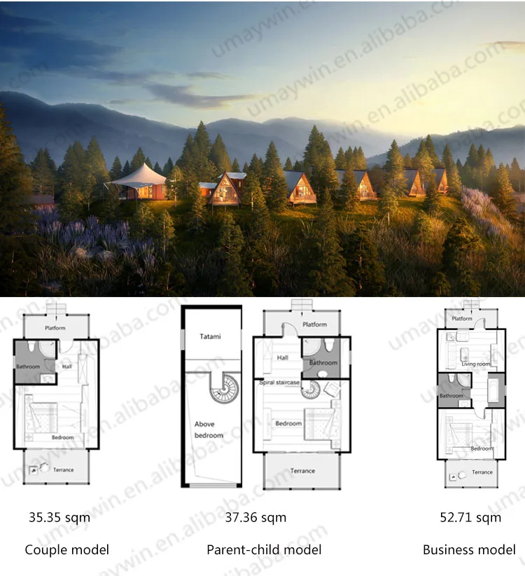 Tm31 Cheap Triangle Shape Wood Small Cabin /tiny House/ Triangle House ...