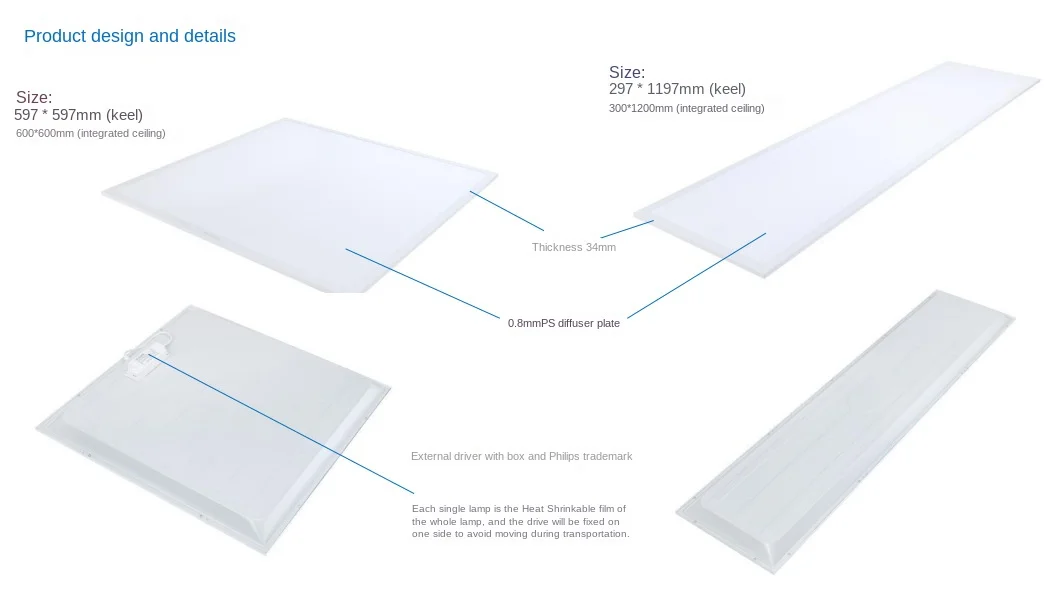 Philips LED Panel Light RC037V - Efficient Office Lighting