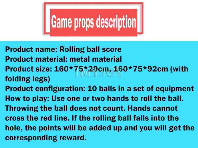 Amusement Park Carnival Booth Soccer Rolling Table Ball Drop Game ...