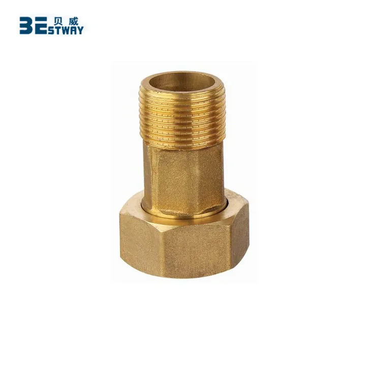 Female And Male Thread Hexagon 1/2 Inch To 2 Inch Brass Water Meter ...