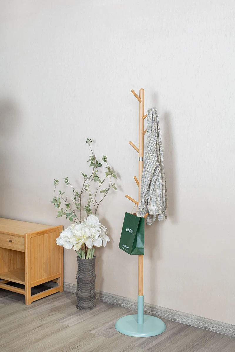 Modern Tree Hanger Design Bamboo Standing Portable Coat Rack - Buy Coat ...