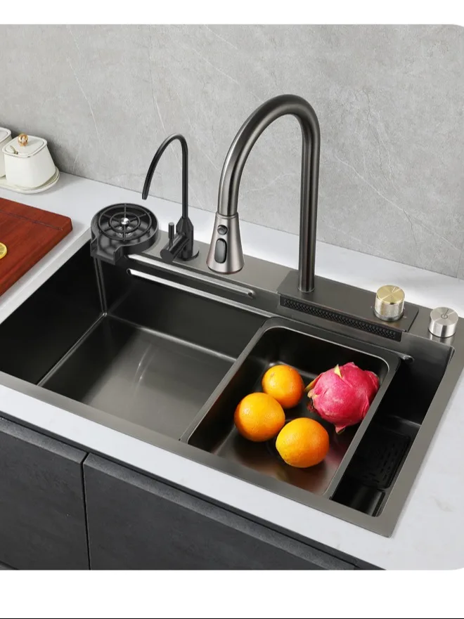 Multifunction Kitchen Sinks 304 Stainless Steel Kitchen Sink Faucet ...
