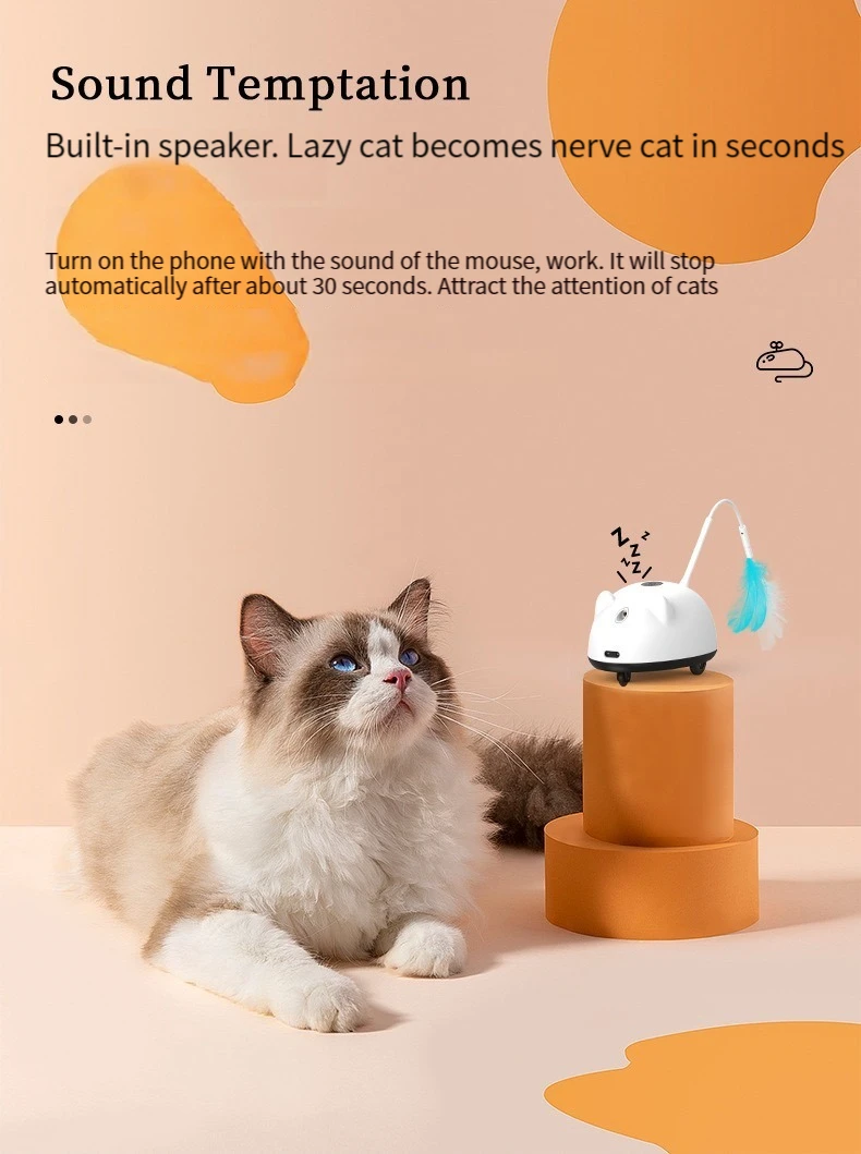 4-in-1 Electronic Cat Mice Toy,Usb Automatic Interactive Mouse With ...