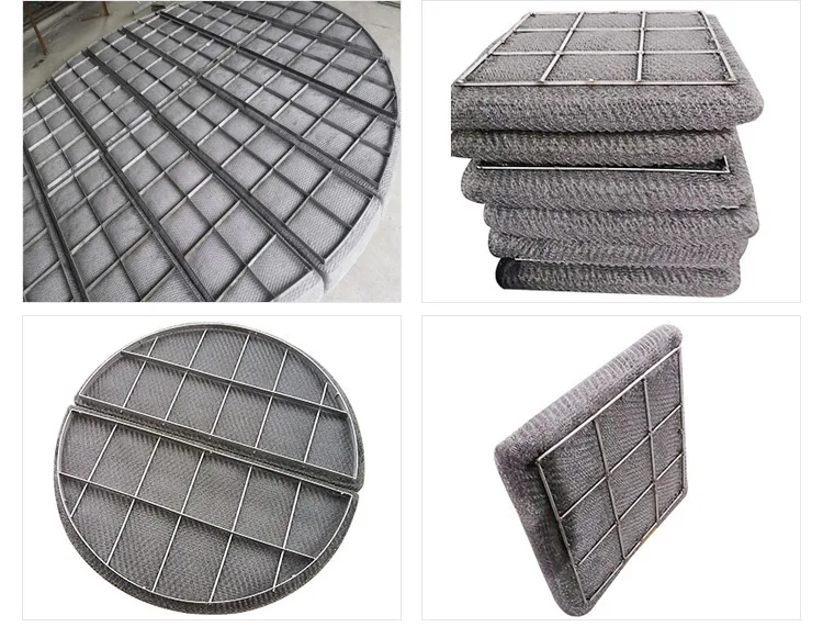 Stainless Steel Wire Mesh Mist Eliminator - Knitted Demister Pad