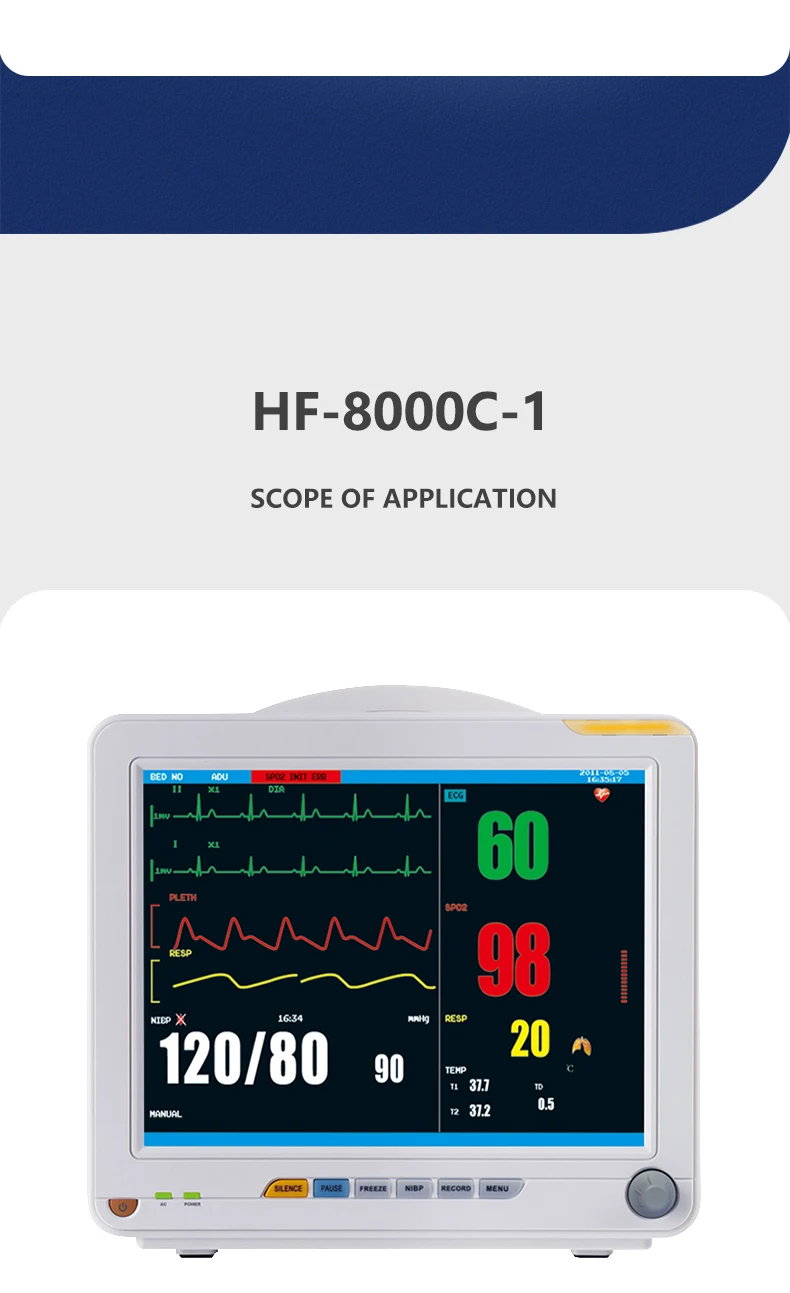 Hf Medical Vital Signs Monitor With Trolley Hospital Medical ...