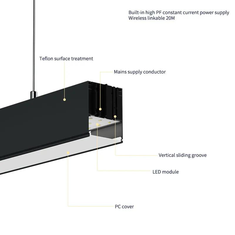 Modern Seamless Connection Free Combination Rectangular Pendant Lights ...