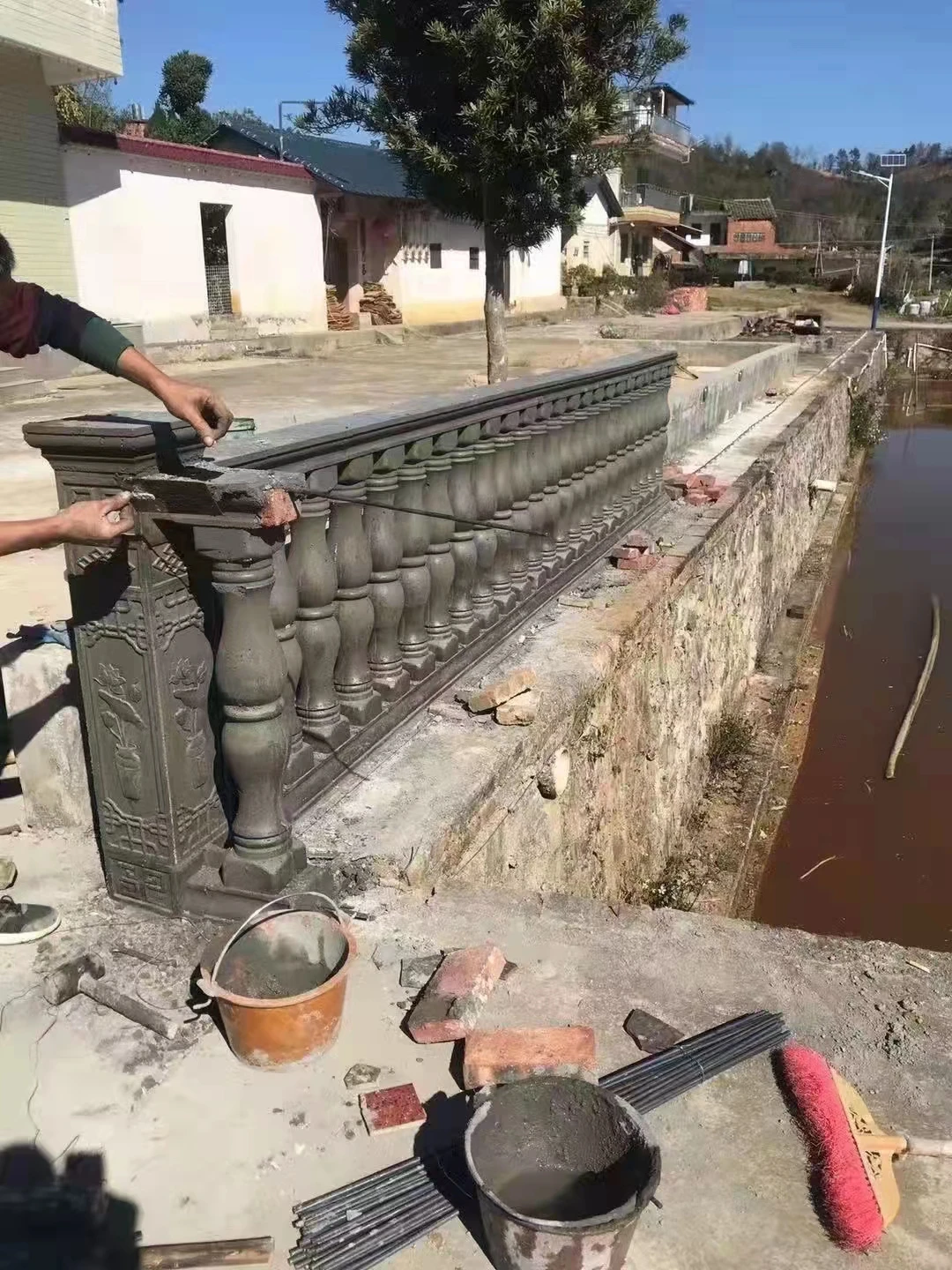 Reazone Concrete Rail Mold - Durable Double Round Baluster