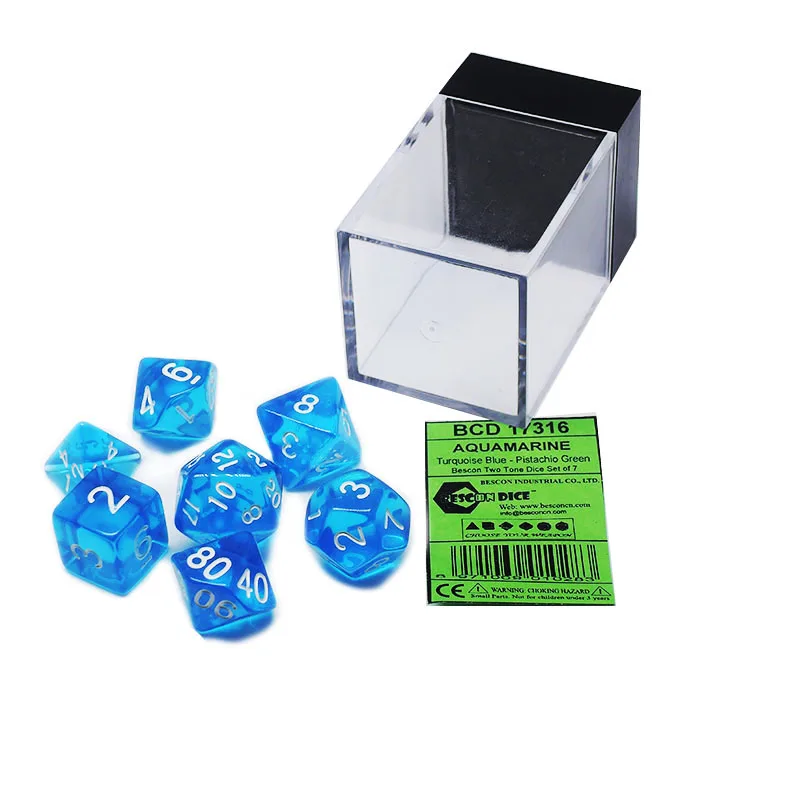 Custom RPG DND Transparent Plastic Dice Box Protect Dice Display Square ...
