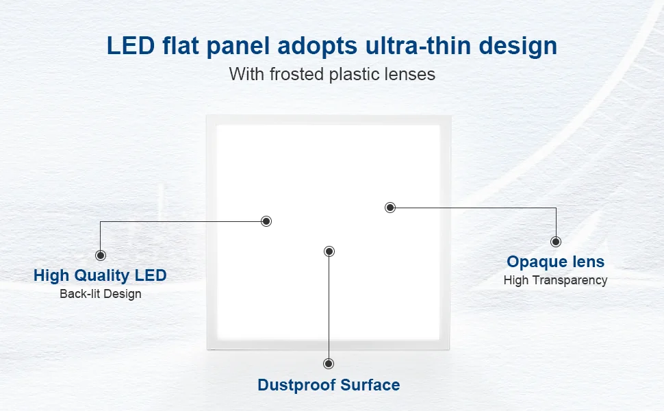 60x60 LED Panel Light - 50000 Hours, 6000K, 40W, Dimmable