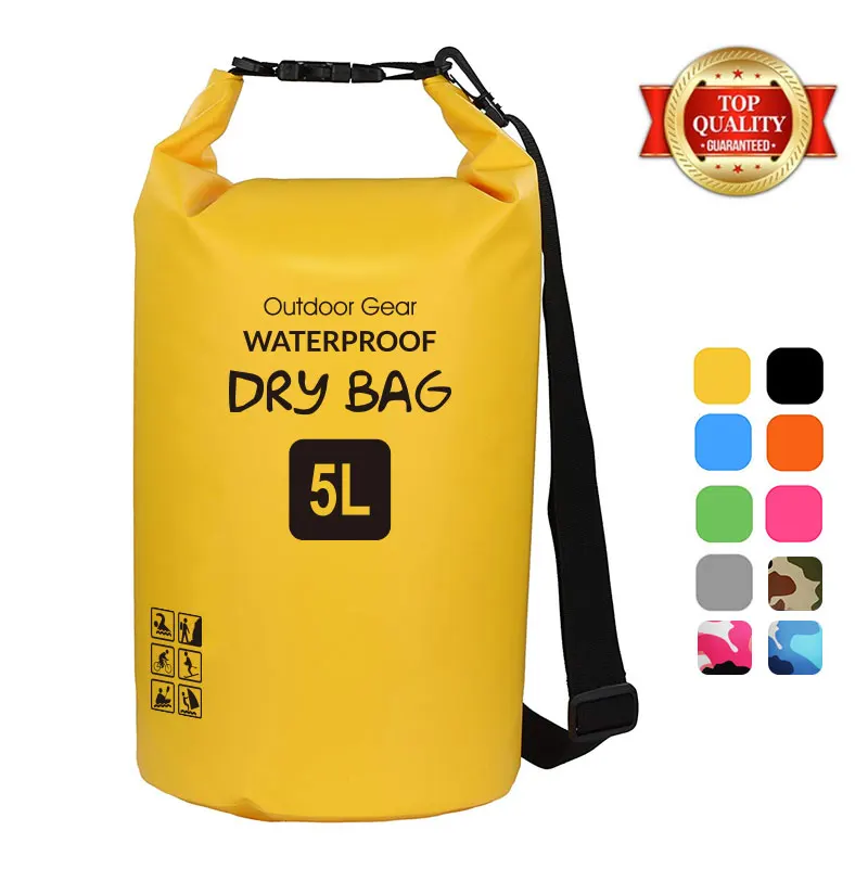 Hot Sale Waterproof Dry Bag 2l 3l 5l 10l 15l 20l 30l Floating Swimming Boating Kayaking Camping ...