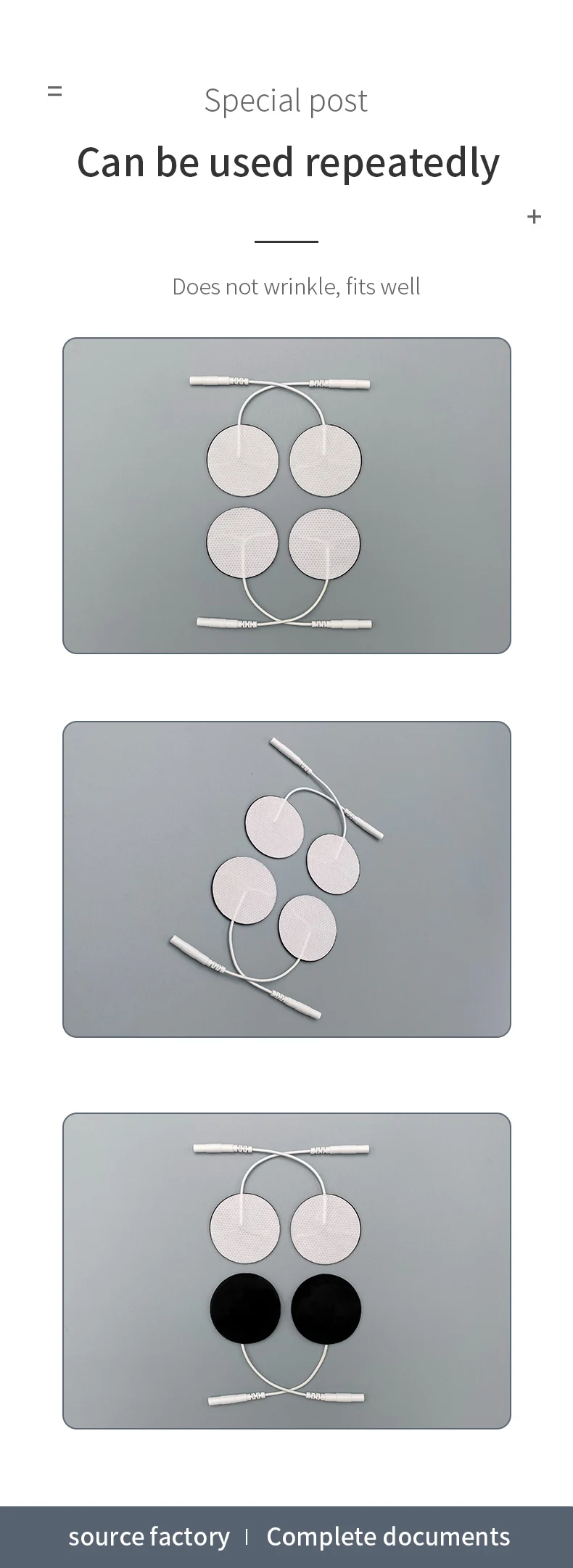 Custom Electrodes Patches Body Tens Adhesive Sheet Conductive Fabric ...