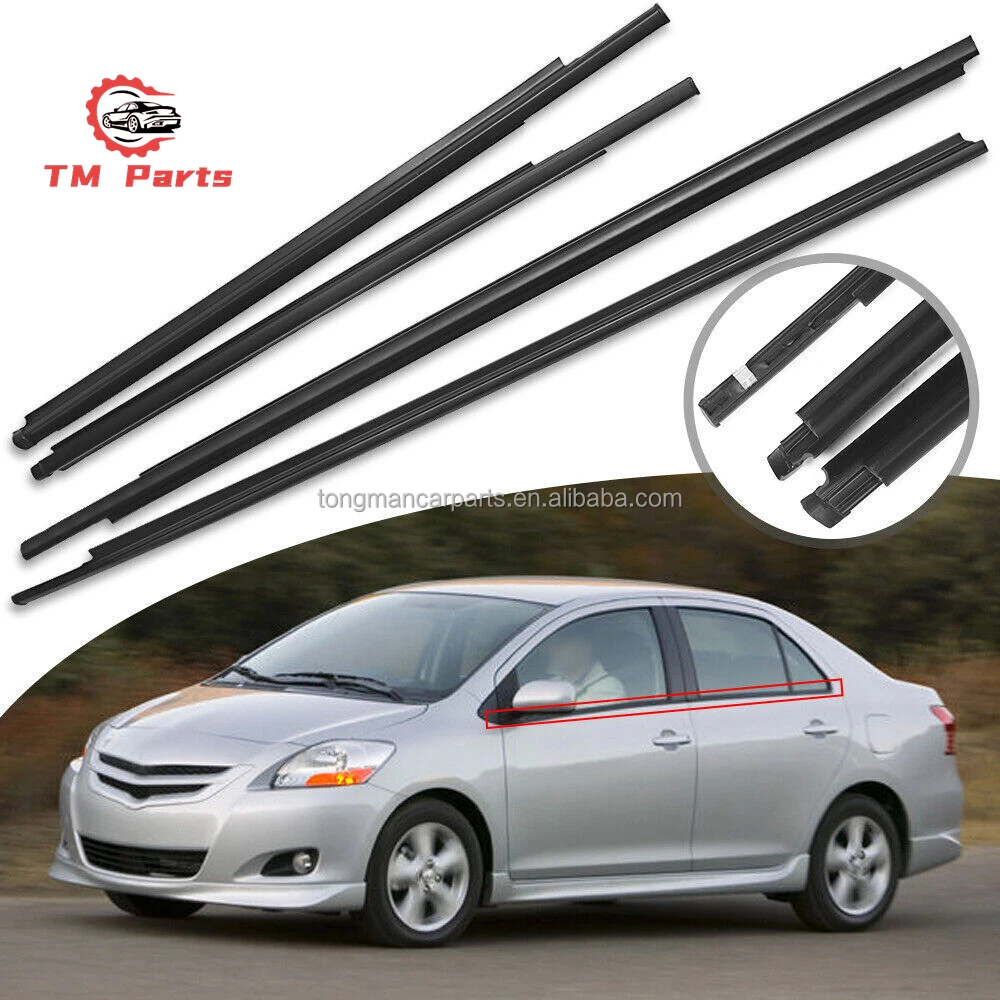 High-quality Car Window Weatherstrip Rubber for Toyota Yaris Sedan 07-16