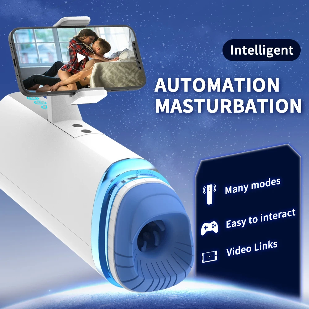 Sucking Telescopic 2 In1 Masturbation Cup With Mobile Phone Holder ...