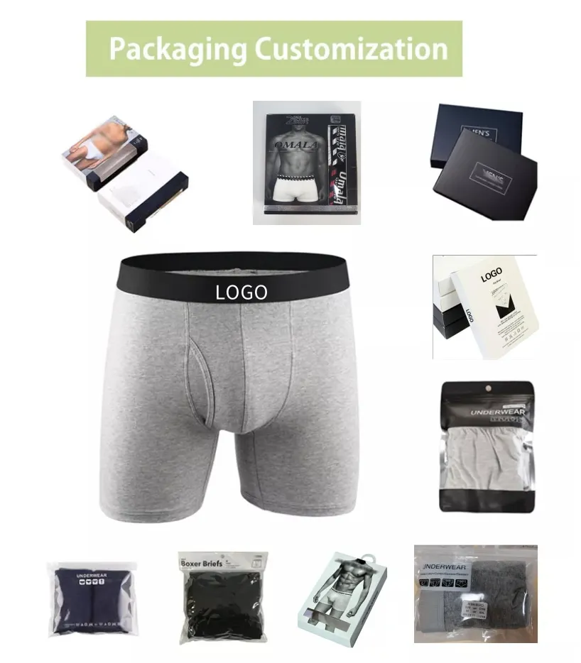 2022 Men Boxers Underwear Breathable Polyester Fashion Plus Size Men's ...