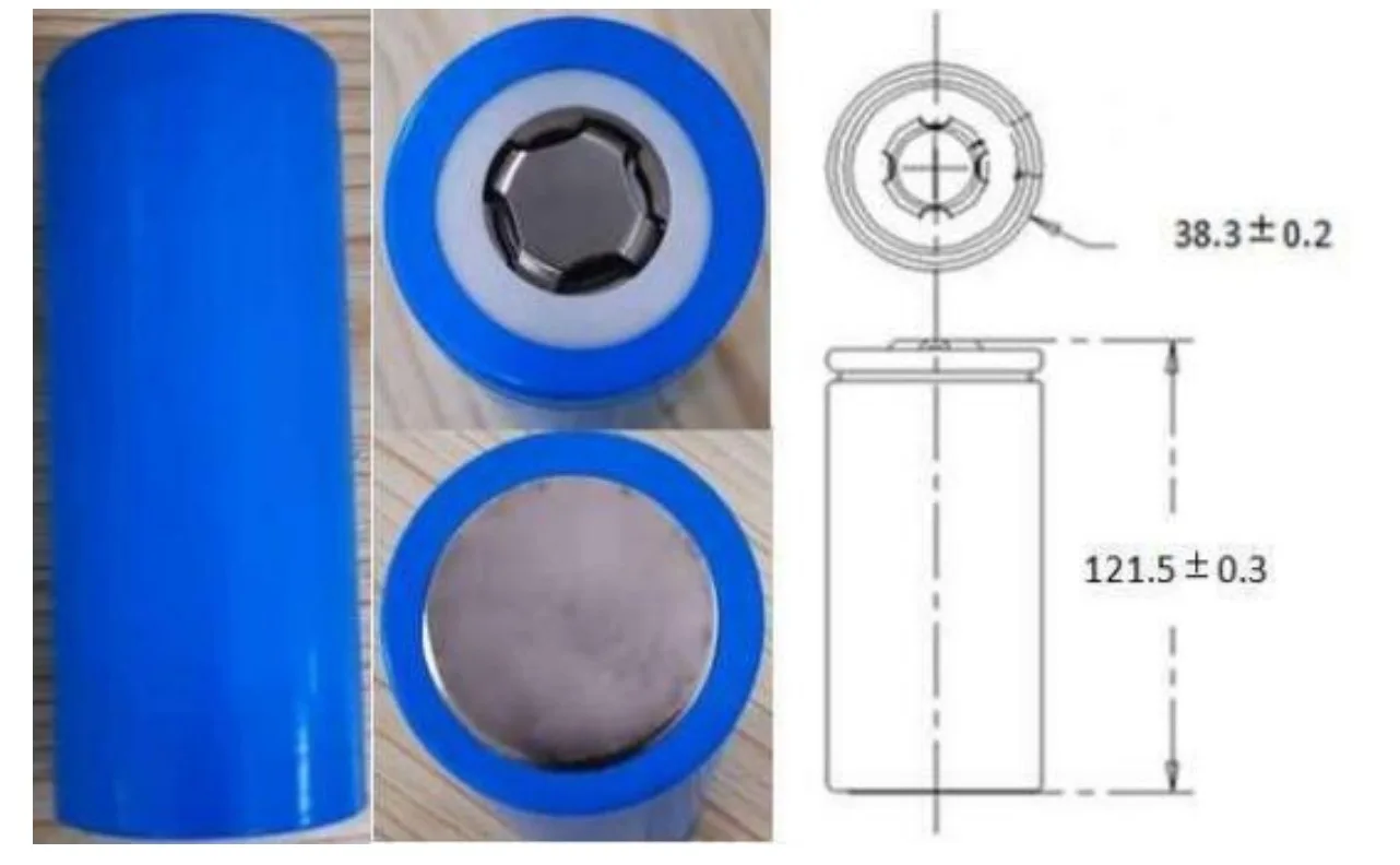High Quality Lifepo4 Cylindrical Battery Cell 38121 3.2V 15ah