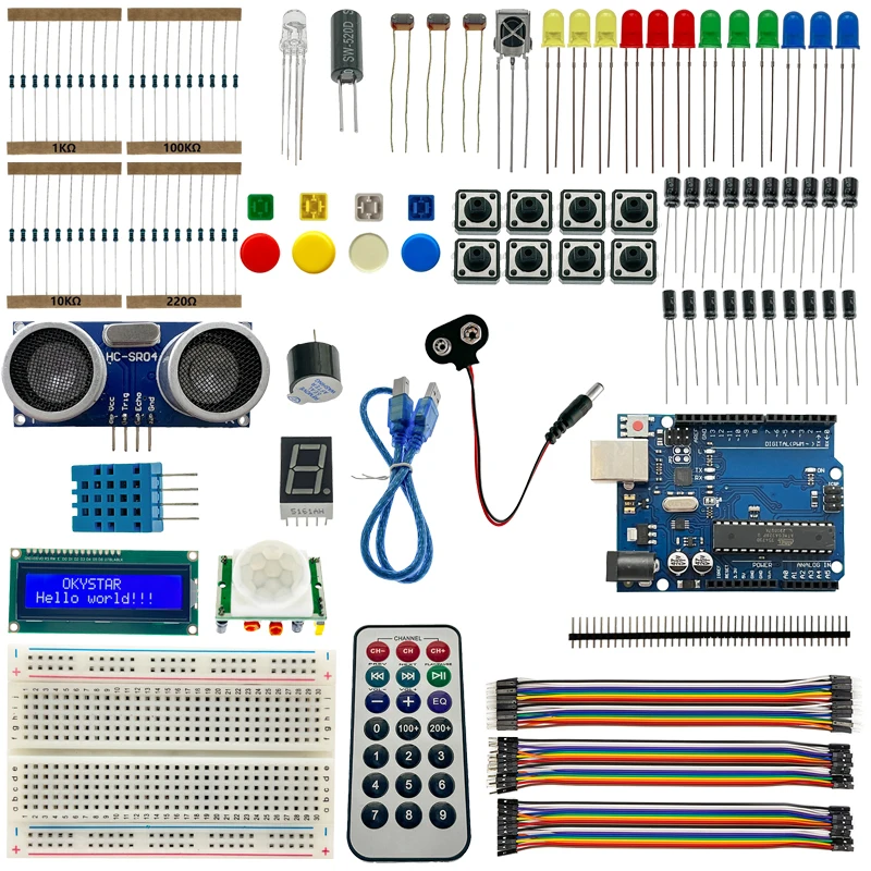 LCD1602 Starter Learning Kit - Explore Ultrasonic Sensors