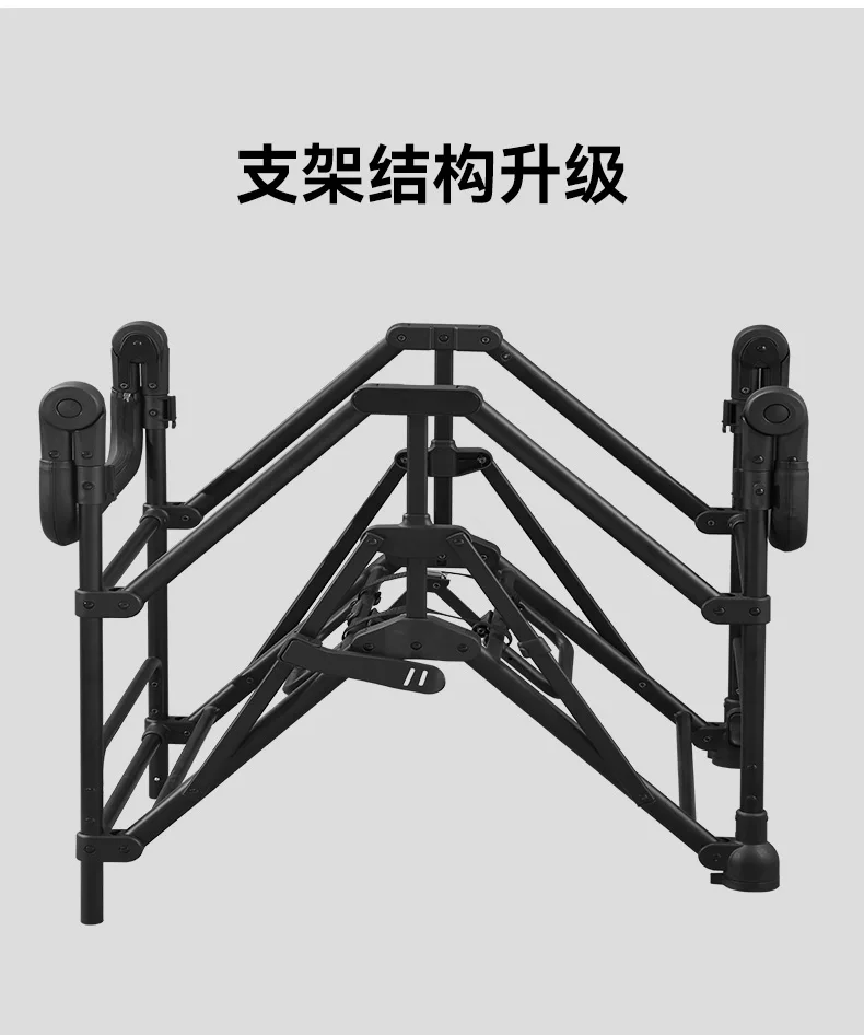 BLACKDOG&CHECHE Outdoor Camper Stroller - Large Capacity Trolley