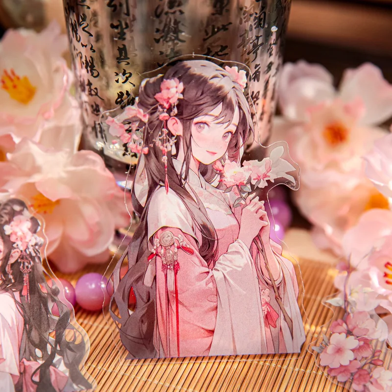 30pcs/pack sticker packs Flower Thinking about Rong Series Chinese ...