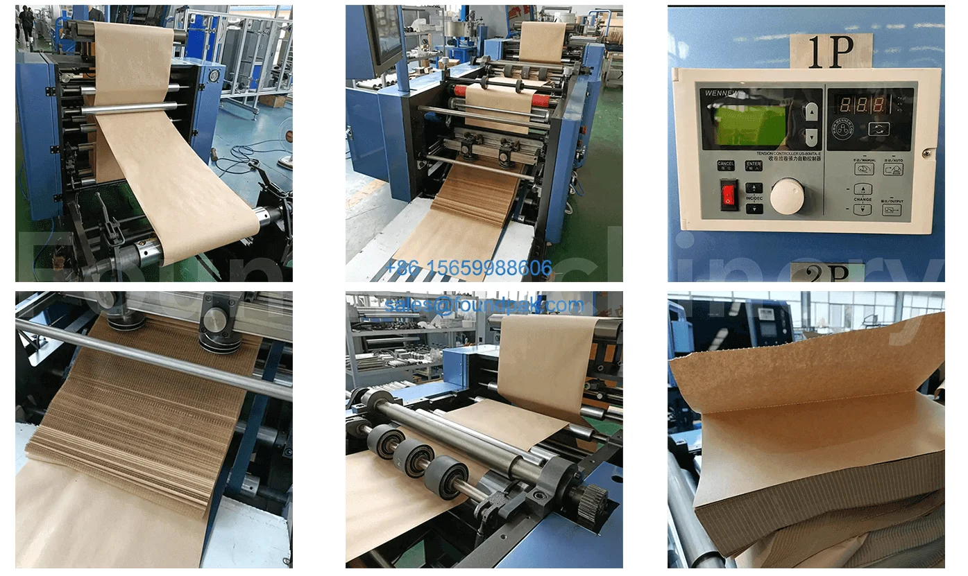 Production Line Fold Kraft Paper Process Z Type Fanfold Paper Making ...