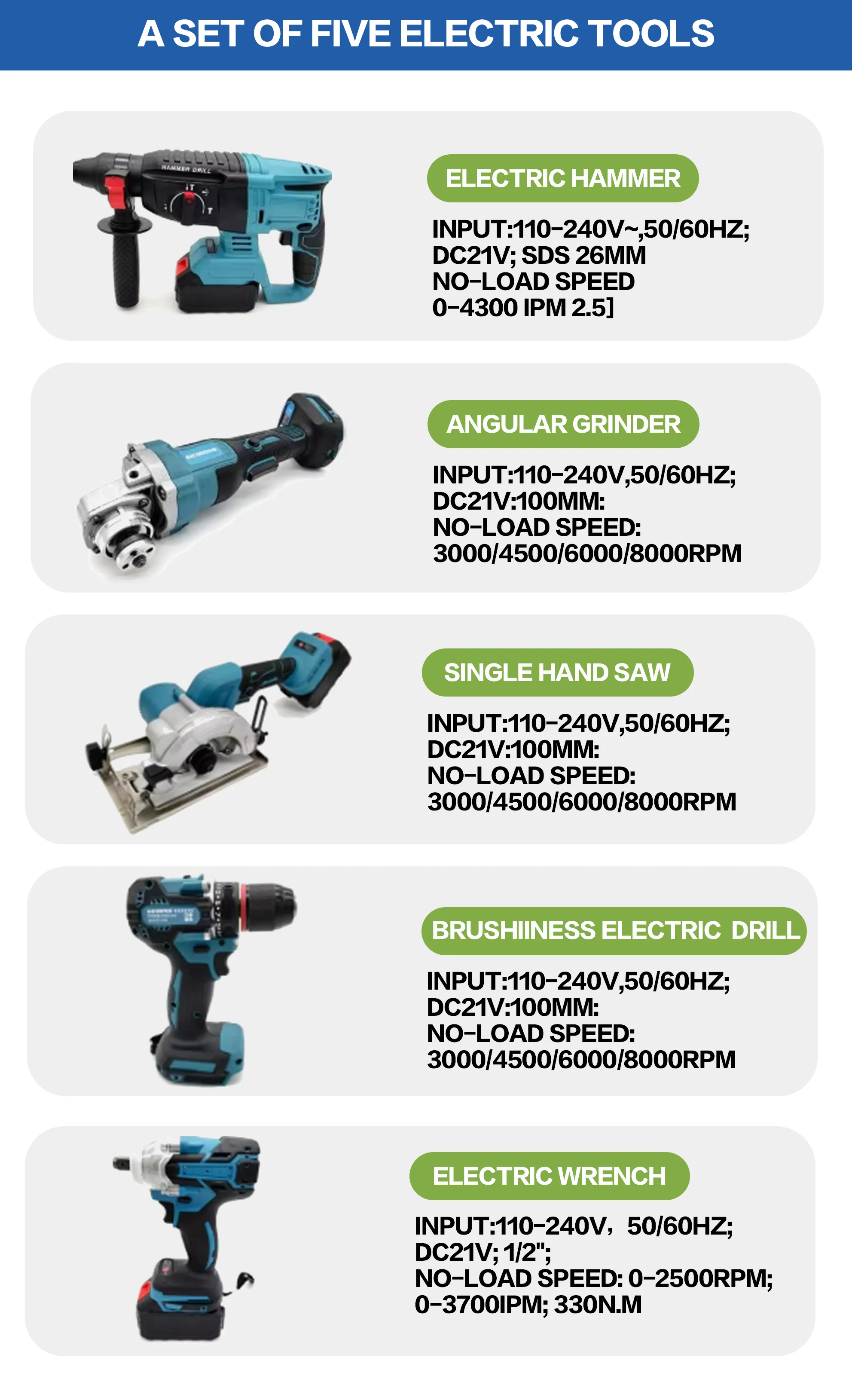 Combo Kit of Cordless Drill Machine and Hand Wrench Electrical Power ...