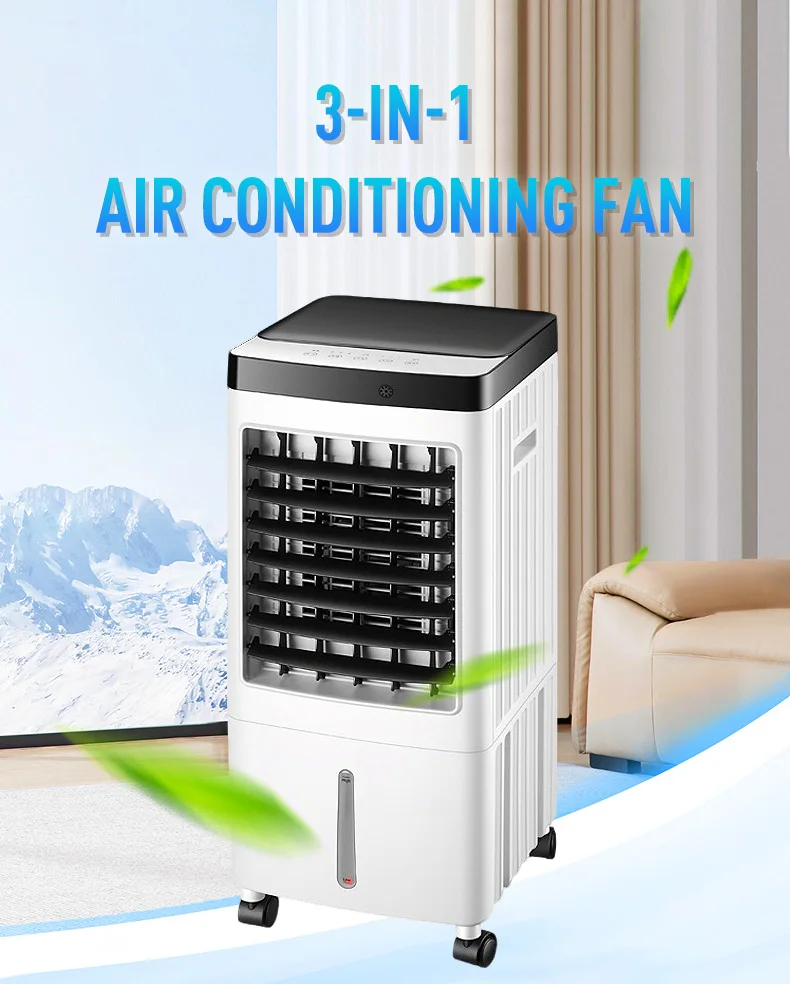 Tower Bladeless Fan Cooler Air Conditioner Humidifier Energy Saving ...
