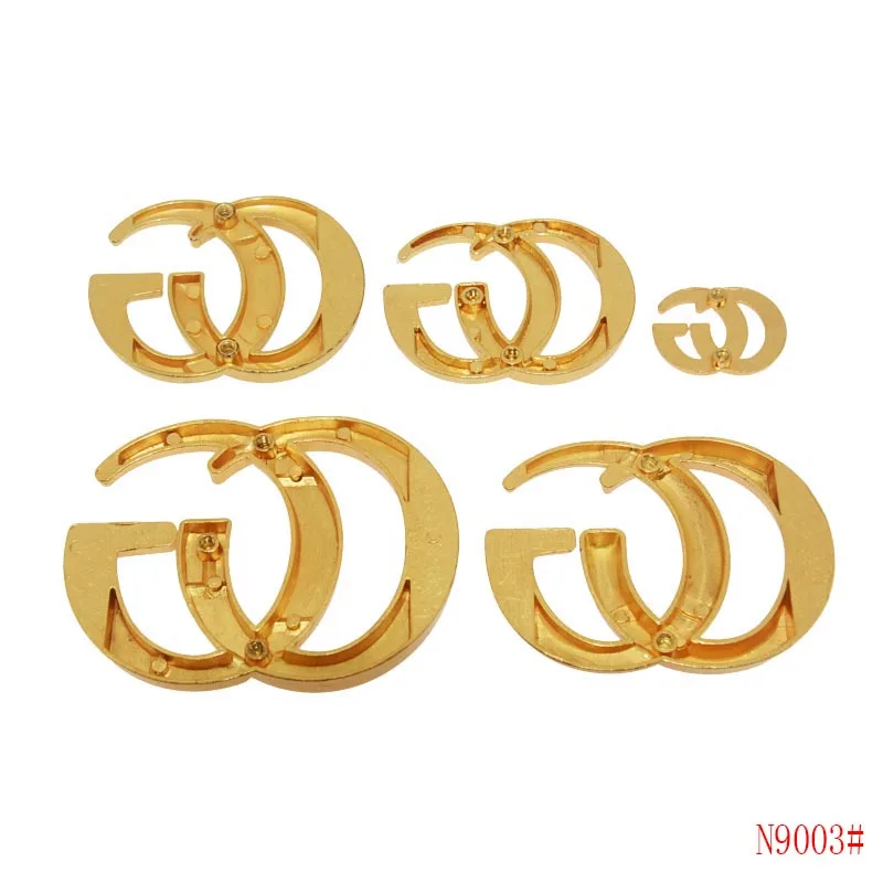 Custom Brand Metal Logo Tags Hand Bag Cc Letter Metal Logos Plates ...