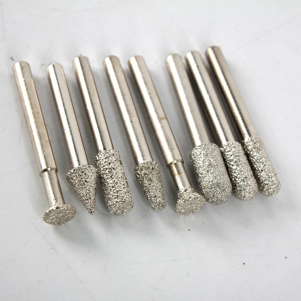RAIZI Vacuum Brazed Diamond Stone Engraving Bits Cutters