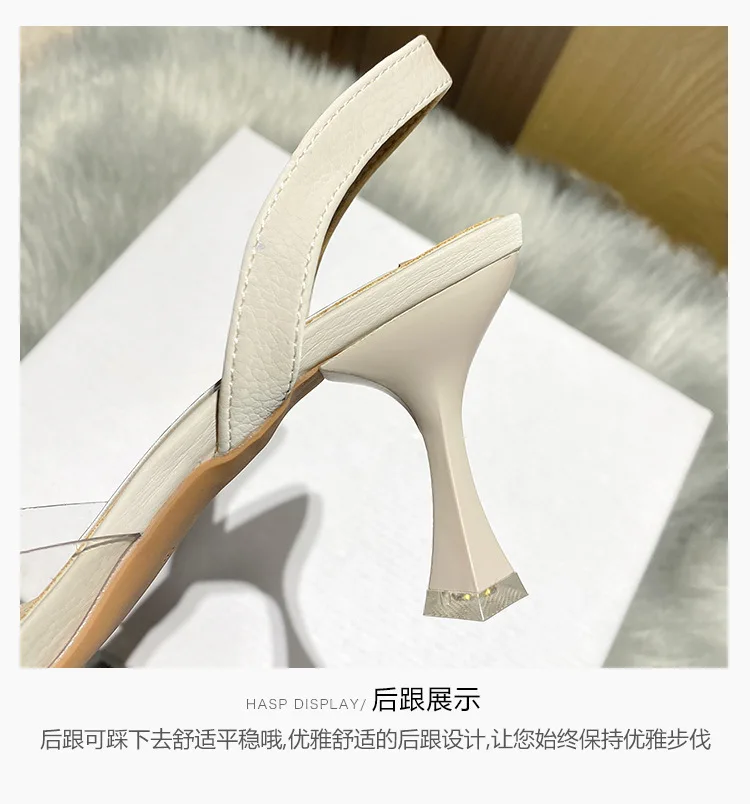 Shop Customized High Heel Sandals with Clear Crystal Rhinestones