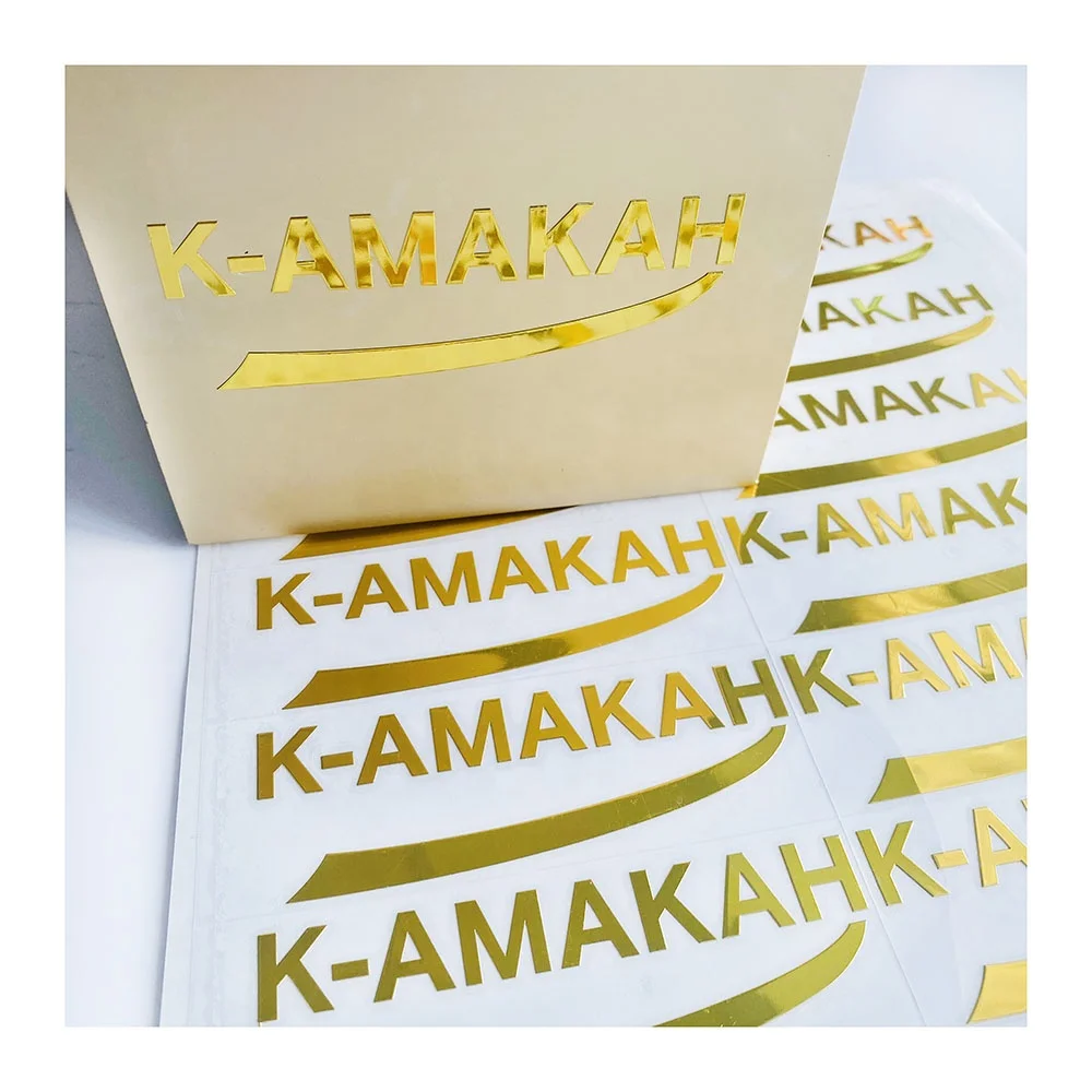 Custom 3d Logo Printing Metallic Transfer Stickers Brand Logo Uv ...