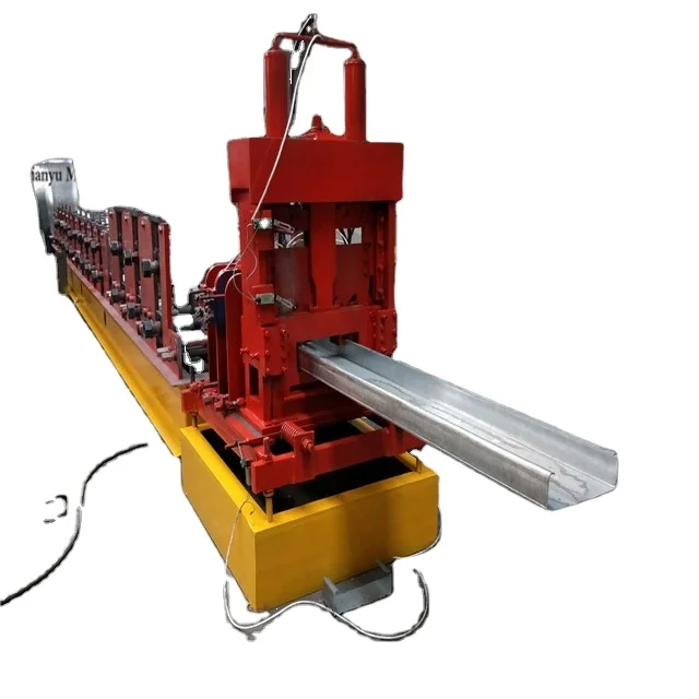 C Channel Shaped Purlin Roll Forming Making Machine - Buy C Purlin Roll Forming Machine c ...