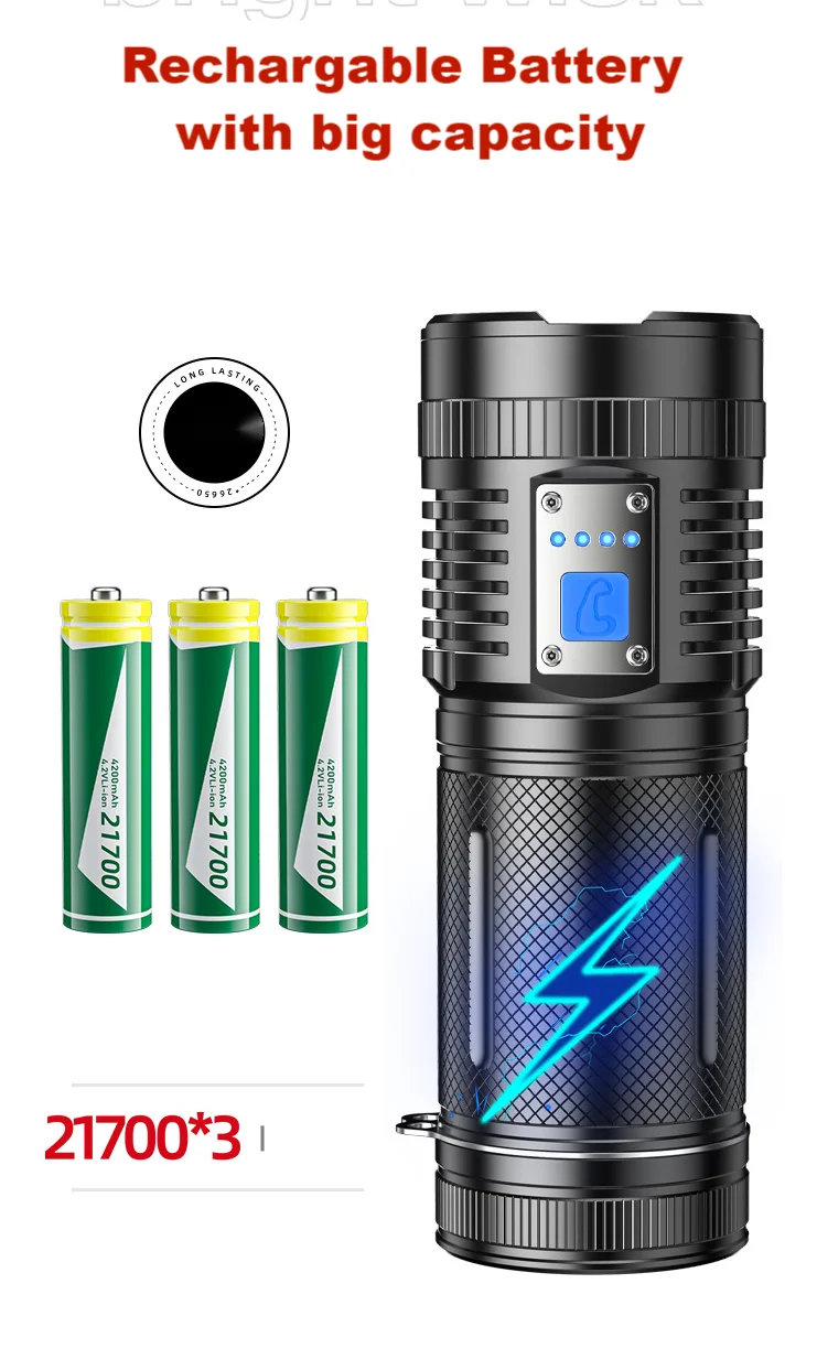 Most Powerful Led Diving Flashlight 2000 Lumens 3 X T6 Diving Led ...