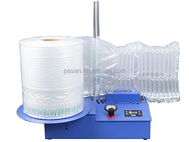 Small Automatic Air Column Plastic Film Package Air Inflation Machine ...