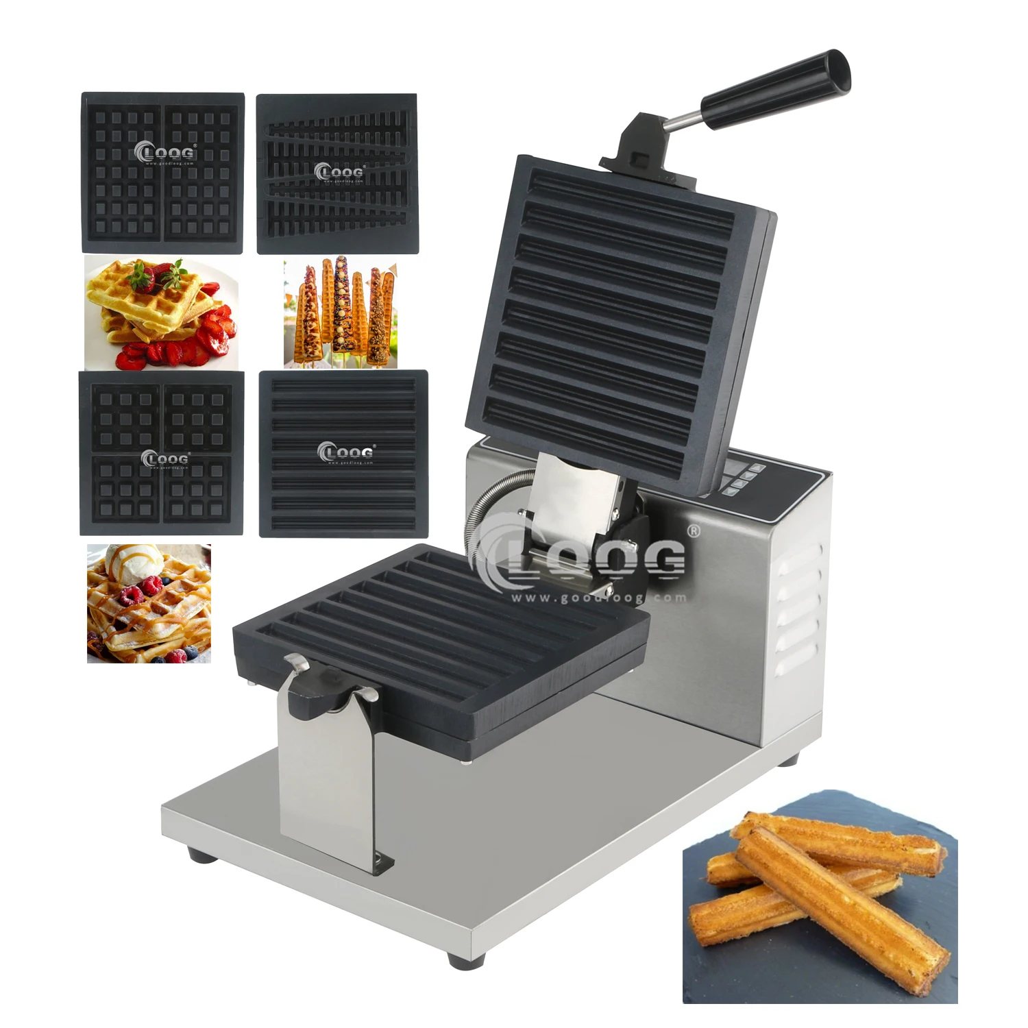Commercial Use Snack Machine Churros Lolly Waffle Stick Machine Non ...
