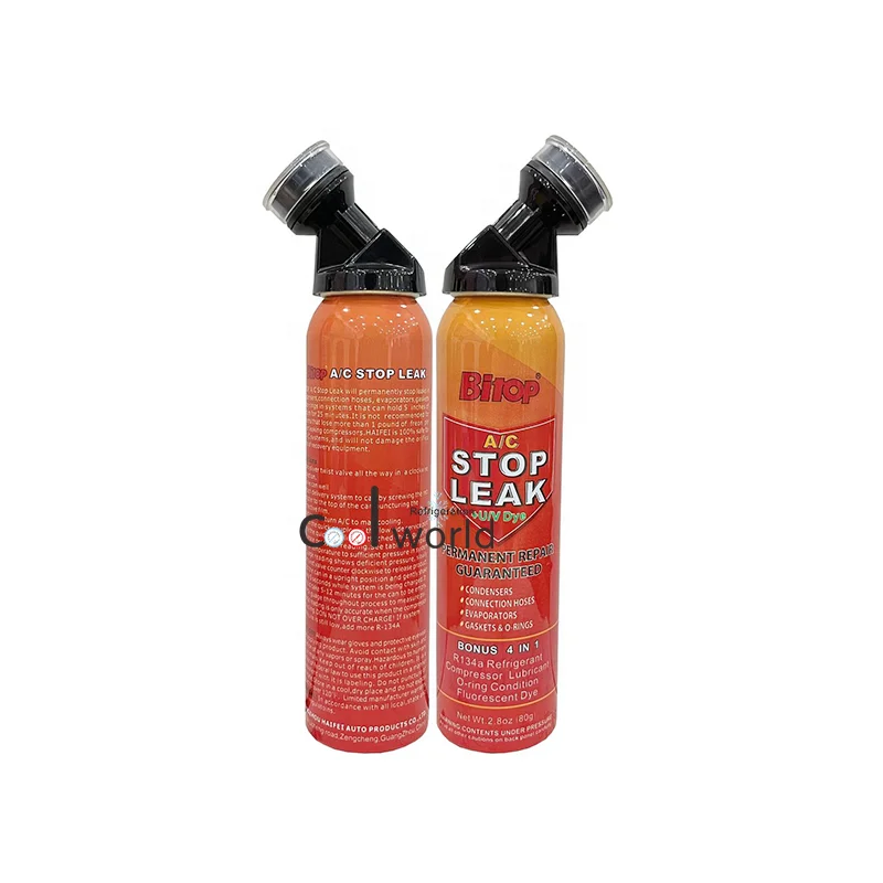 Bitop A/C Stop Leak +U/V Dye - Efficient & Reliable Solution