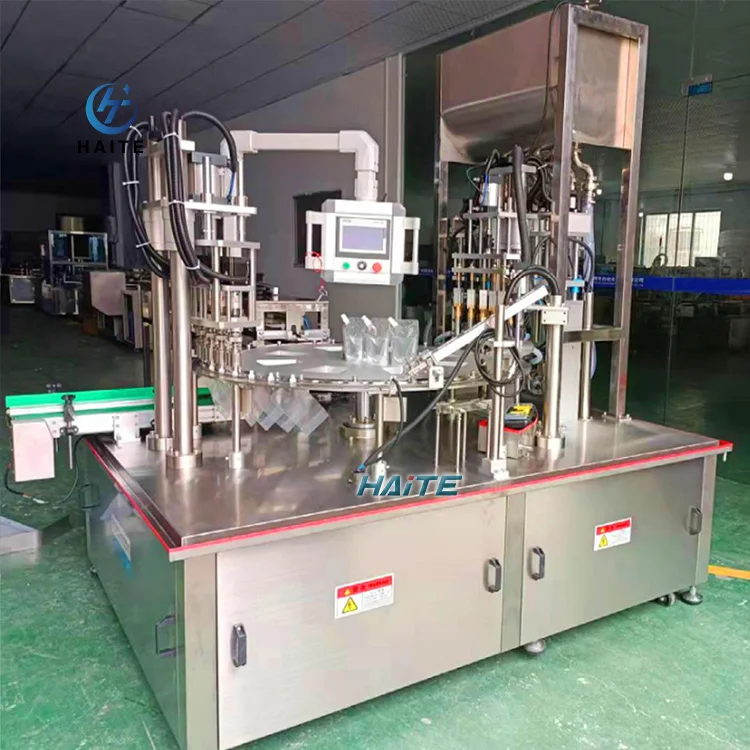 Milk Soymilk Pre-made Bag Filling Machine Beverage Cosmetics Laundry Detergent Filling And ...