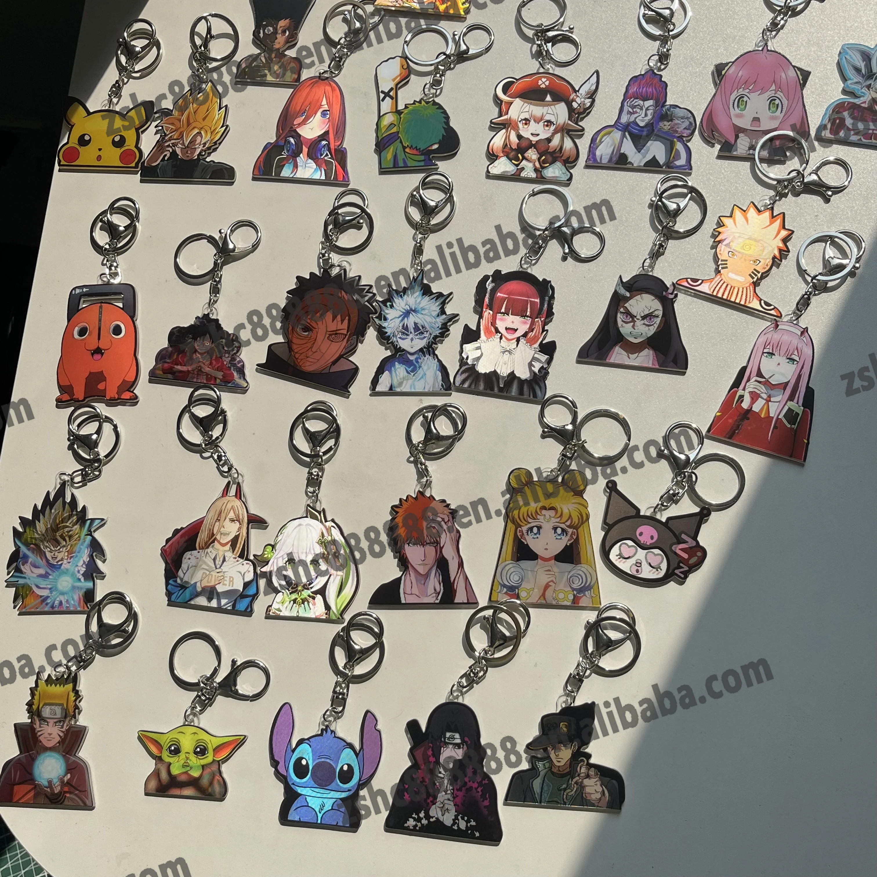 150 Designs 3D Motion Keychains - Anime Cute Cartoon Lenticular Flip ...